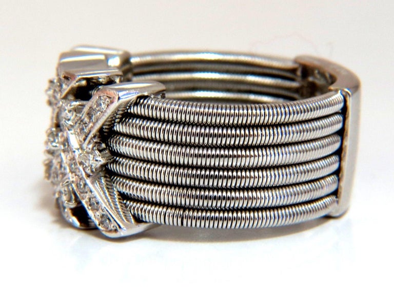 Multi-Band Coil Wrap Ring .30 Carat Natural Diamonds 14 Karat For Sale ...
