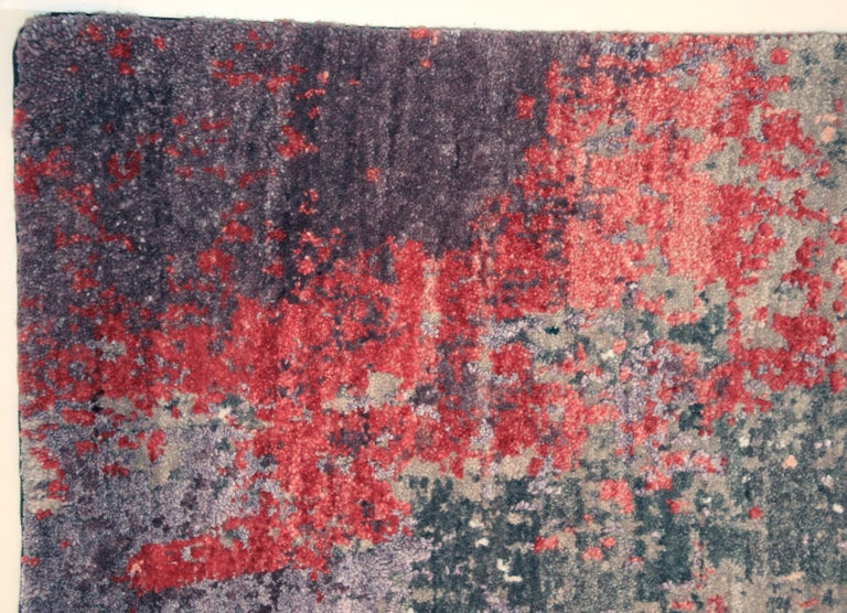 Multi Color Abstract Design Rug For Sale at 1stDibs