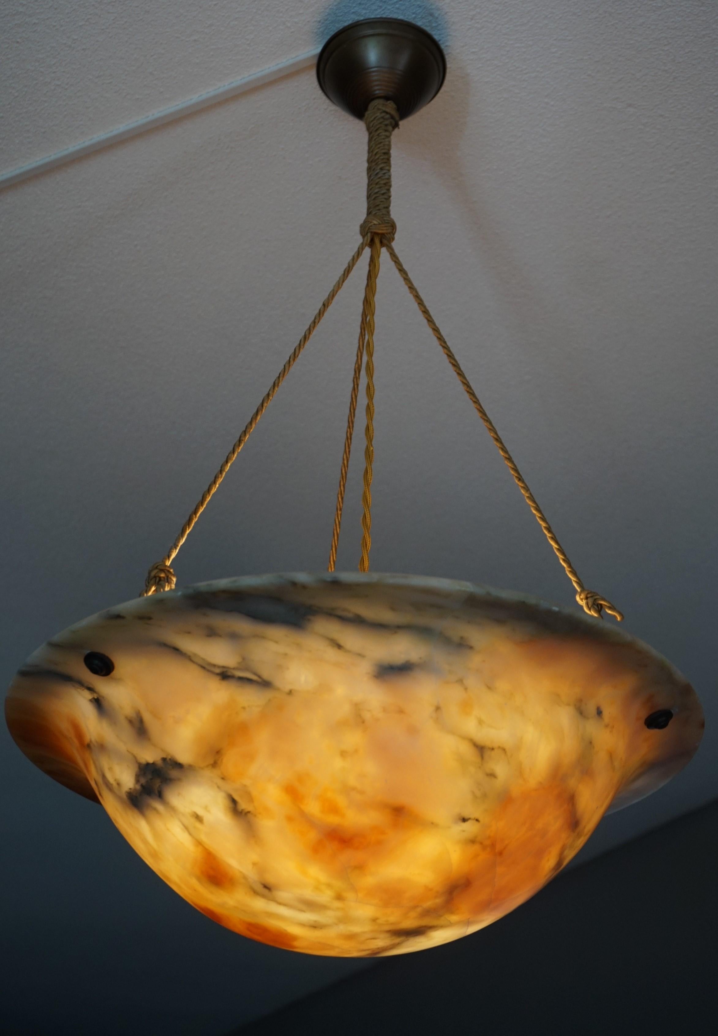 Multi-Color Early 20th Century Alabaster and Original Rope Light ...