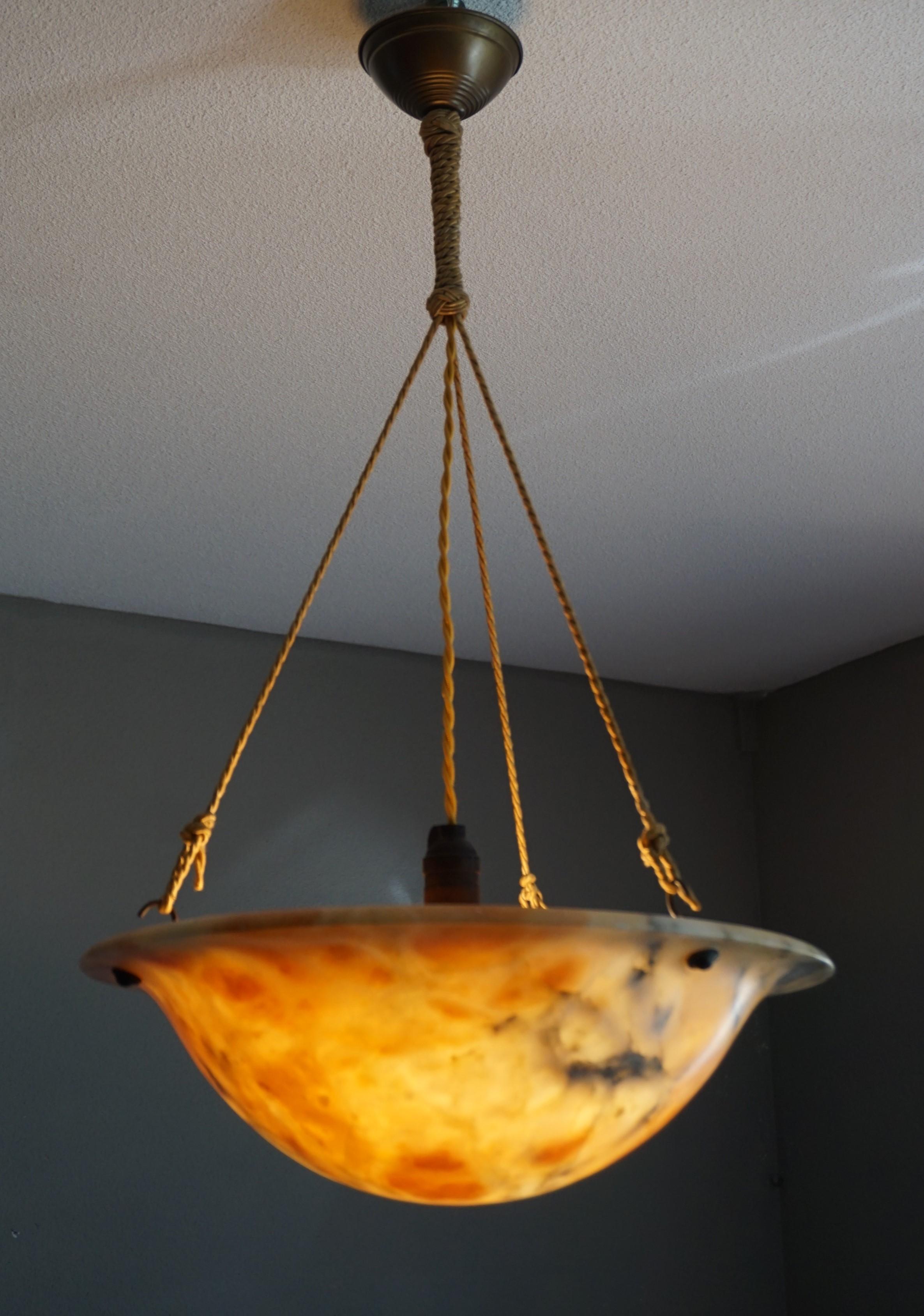 Multi-Color Early 20th Century Alabaster and Original Rope Light ...