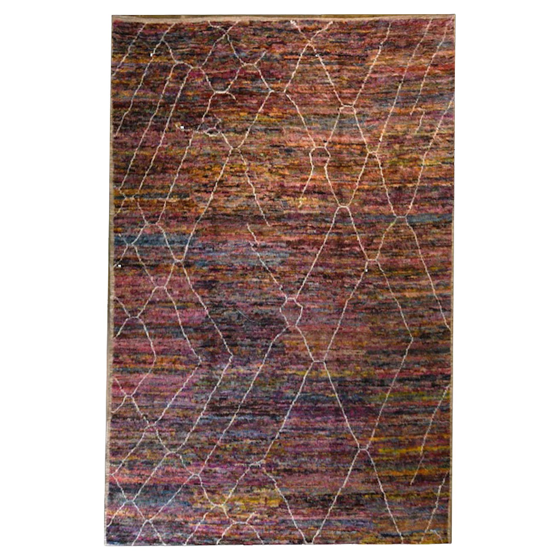 Multi-Color Moroccan Rug For Sale at 1stDibs | multi coloured moroccan ...