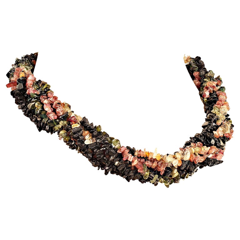 Multi Color Tourmaline Infinity Strands For Sale at 1stDibs