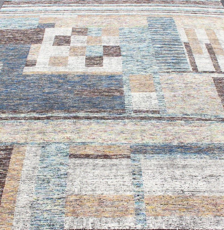 Multi-Colored Modern Design Distressed in Multi Colored and Abstract ...