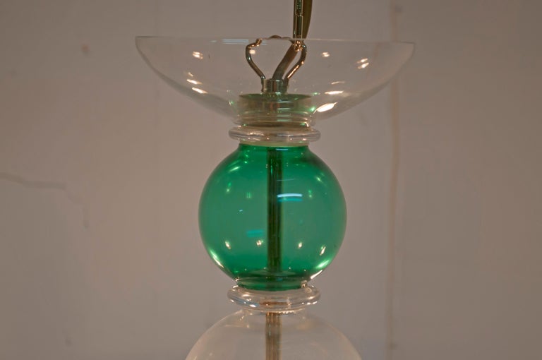Multicolored Postmodern Murano Glass Chandelier by Sylcom, 1987 at 1stDibs