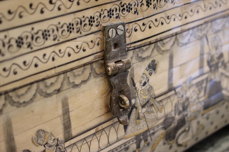 Multi-Compartment Lacquered Indian Accessory Box For Sale at 1stDibs ...