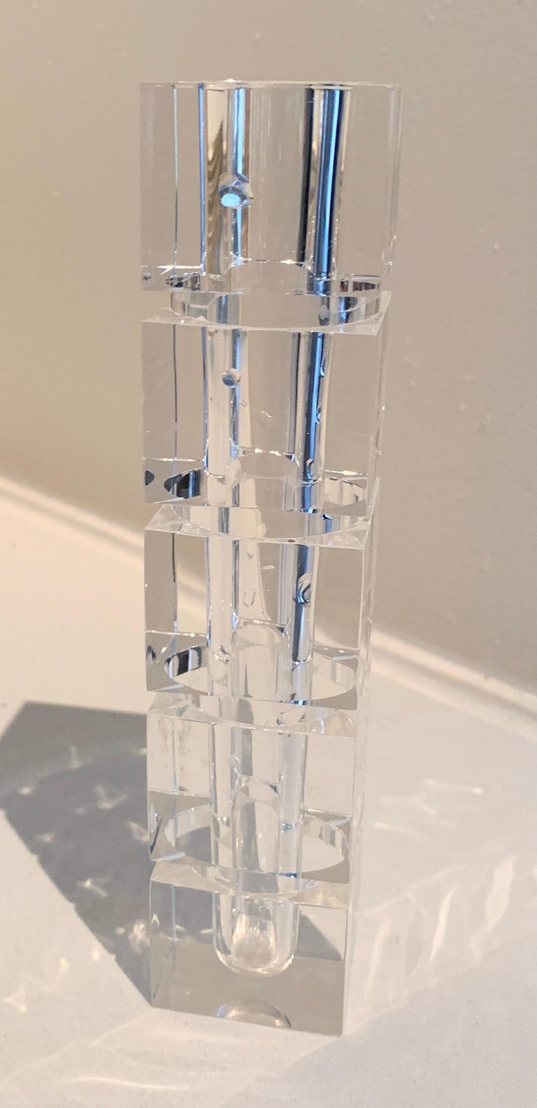 Multi Faceted Acrylic Bud Vase For Sale at 1stDibs | multi bud vase