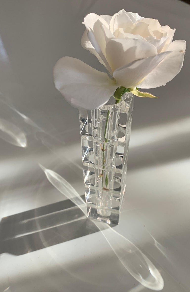 Multi Faceted Acrylic Bud Vase For Sale at 1stDibs | multi bud vase