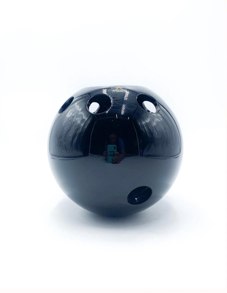 Multi-flower Vase in Black Crystal by Mario Cioni For Sale at 1stDibs