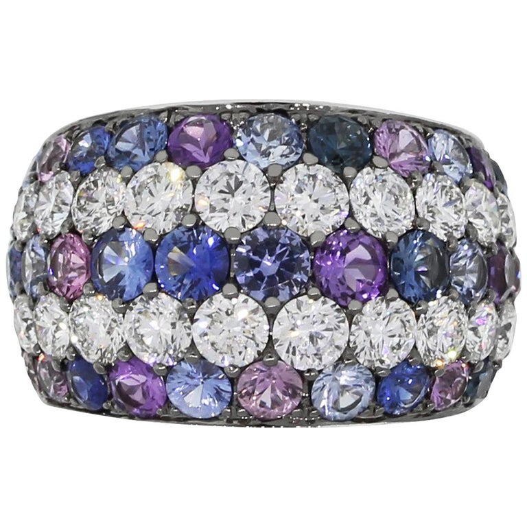 Multi Gemstone Band at 1stDibs