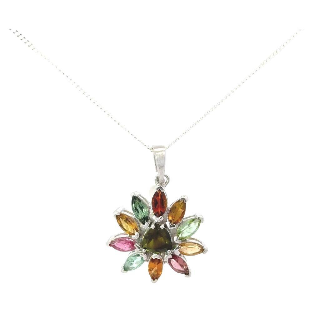 Nicky Butler Sterling Silver Multi Gemstone Drop Pendant Y Necklace ...