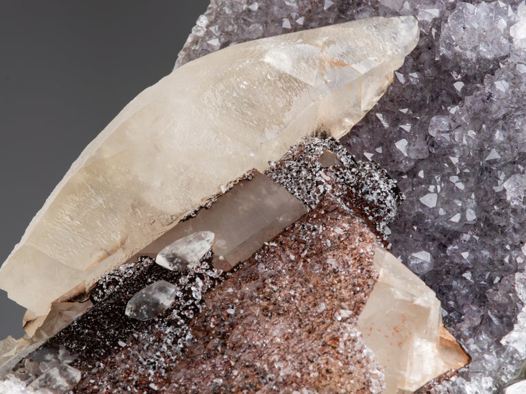 Multi Generational Calcite and Quartz Formation For Sale at 1stDibs
