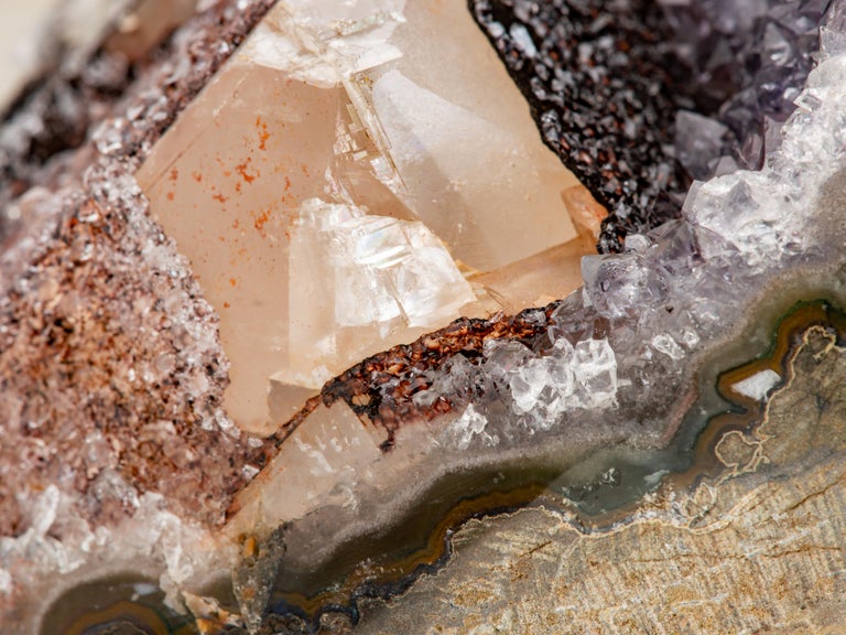 Multi Generational Calcite and Quartz Formation For Sale at 1stDibs
