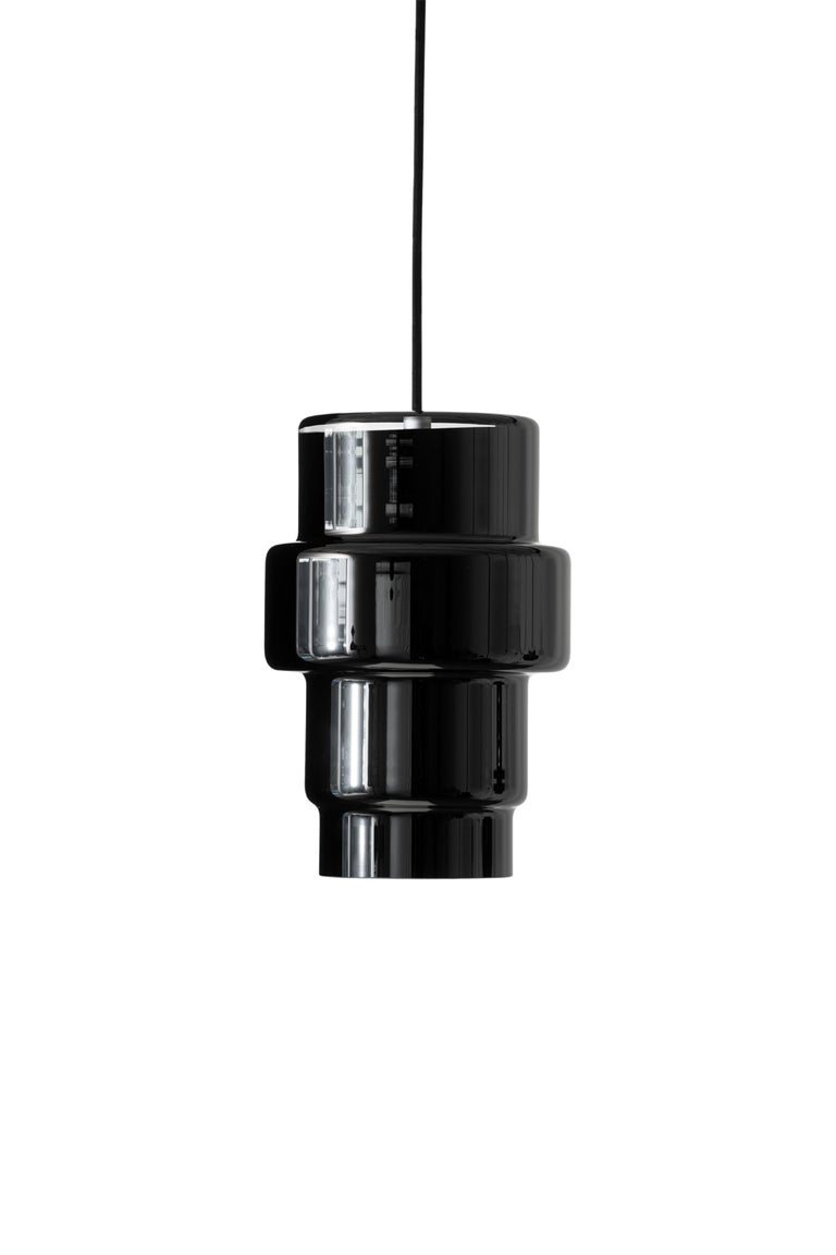 'Multi L' Glass Pendant in Black by Jokinen and Konu for Innolux For ...