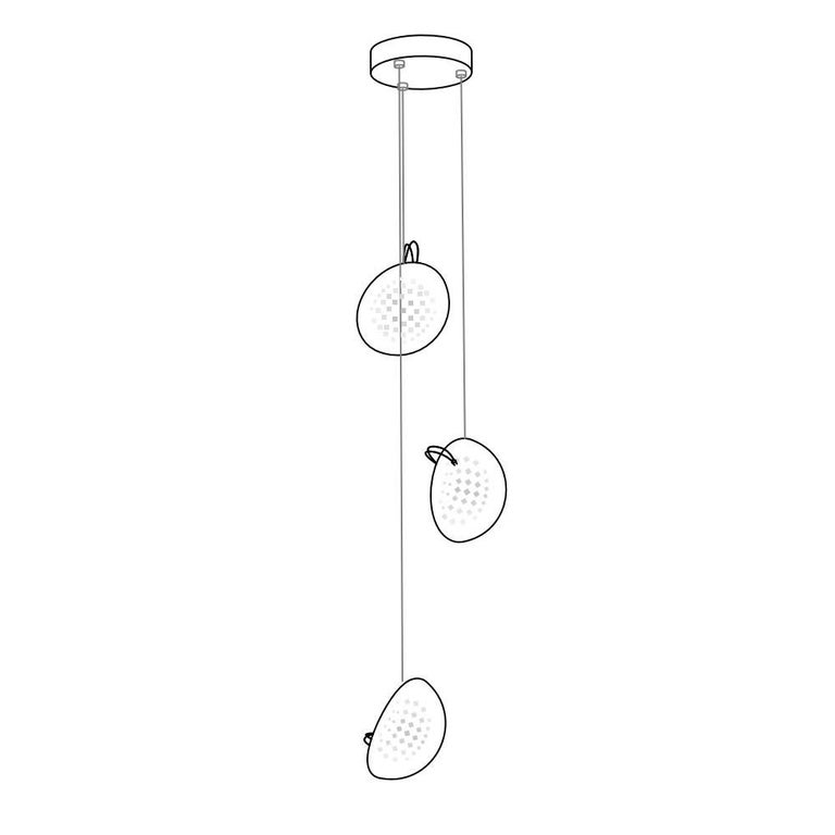 Multi-Light Suspension 76-3 Pendant Fixture For Sale at 1stDibs