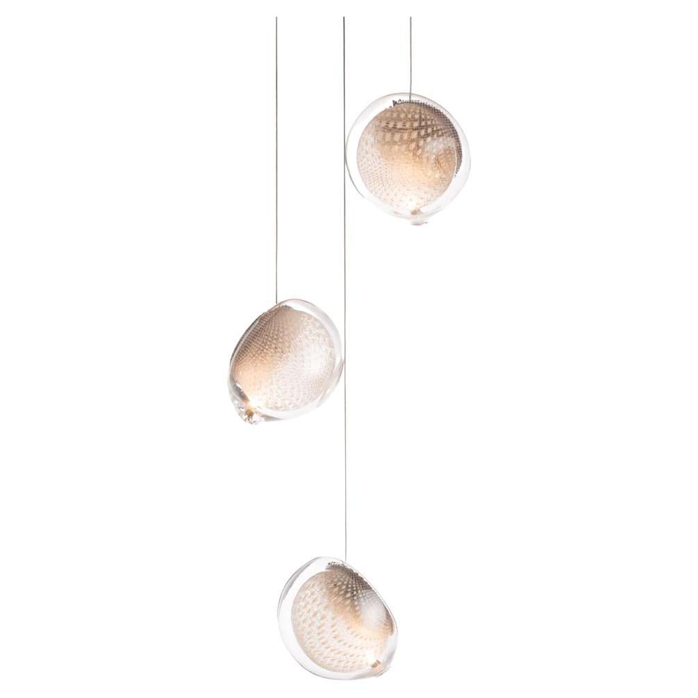 Pair of Venini Multi-Colored Glass Pendant Light Fixtures at 1stDibs