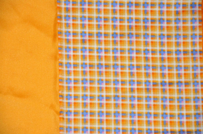 Paisley Plaid Stripes and Solids Silk Handkerchief For Sale at 1stDibs
