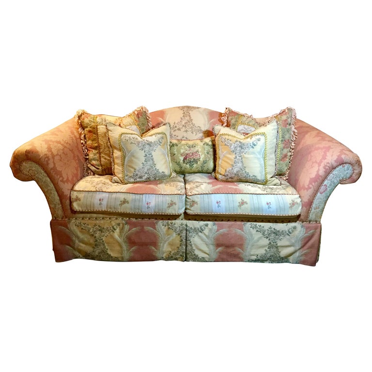 Multi-Pattern Comfy Down Sofa For Sale at 1stDibs