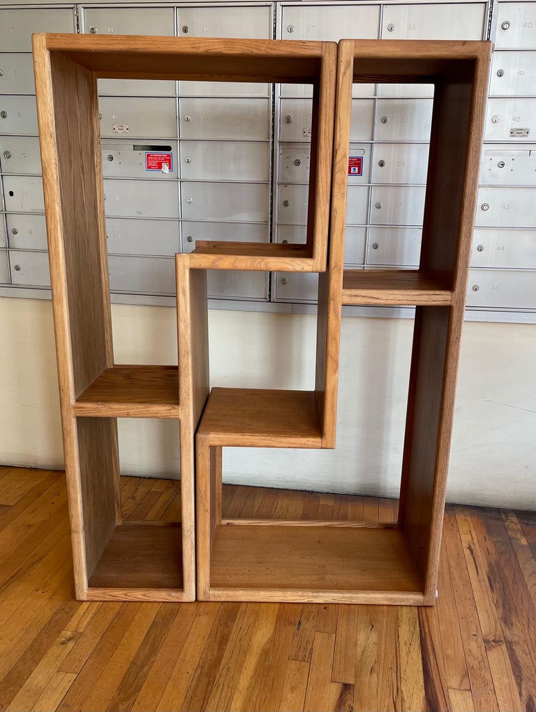 Multi Positions L Shape Two-Piece Wall Unit Room Divider Midcentury at ...