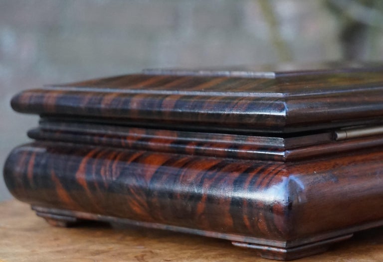 Multi Purpose Art Deco Jewelry or Cigar Box in Coromandel Wood / 1920's ...