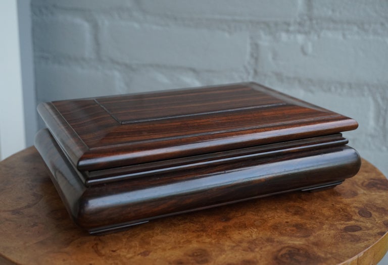 Multi Purpose Art Deco Jewelry or Cigar Box in Coromandel Wood / 1920's ...