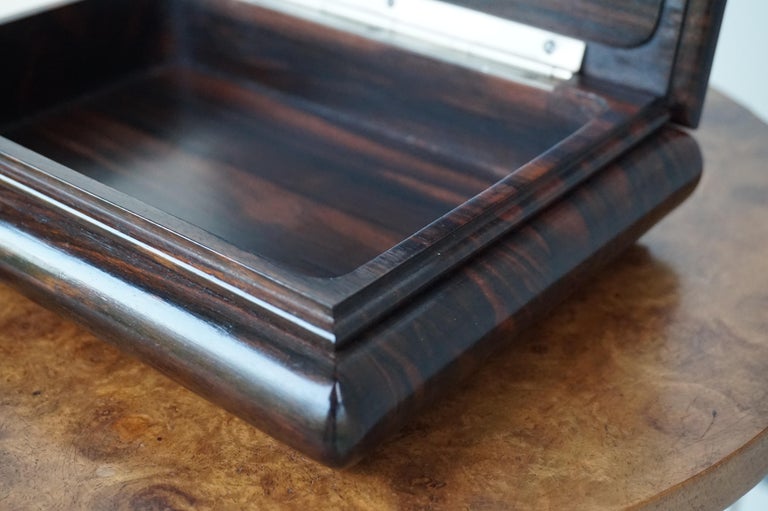 Multi Purpose Art Deco Jewelry or Cigar Box in Coromandel Wood / 1920's ...