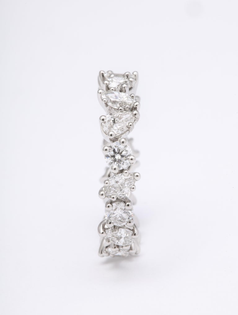 Multi-Shape Diamond Eternity Band at 1stDibs | multi shape diamond band ...