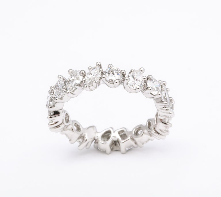 Multi-Shape Diamond Eternity Band at 1stDibs | multi shape diamond band ...