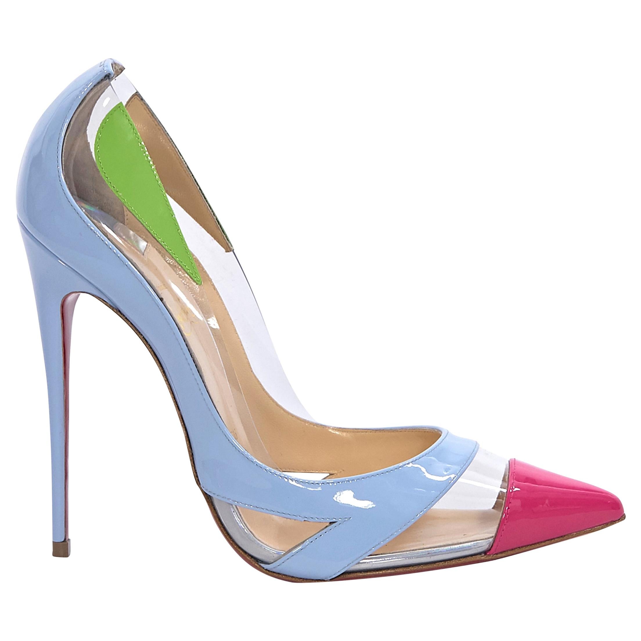 Christian Louboutin Multicolor PVC Pumps at 1stDibs