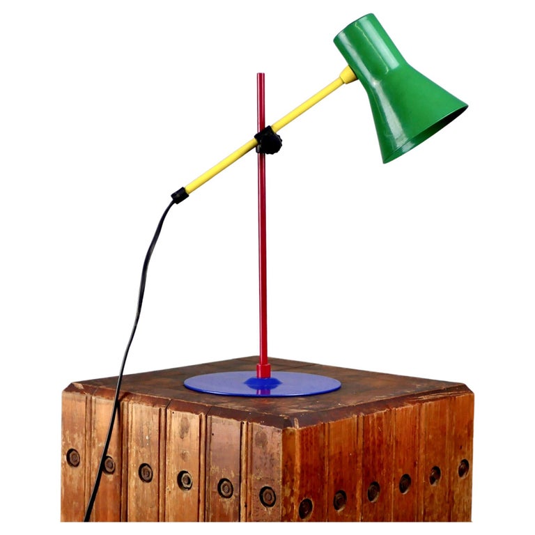 Multicolor Italian Memphis Style Table Lamp by Veneta Lumi, 1980s at ...