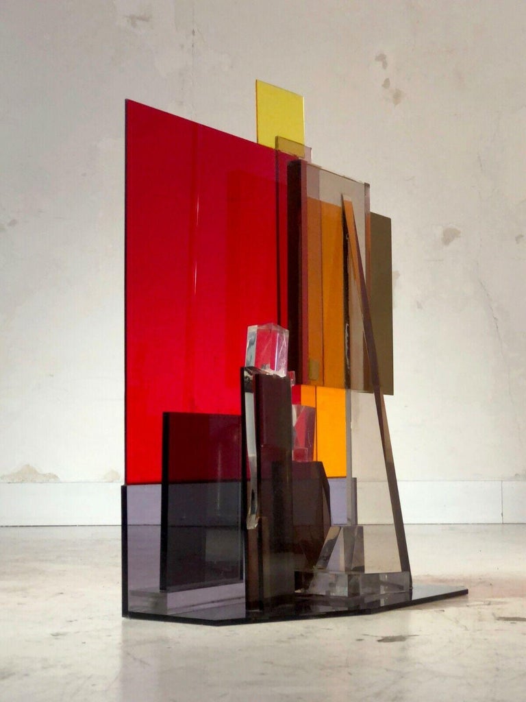 Multicolor Transparent Plexiglass Sculpture by Pierre Laparra, France ...