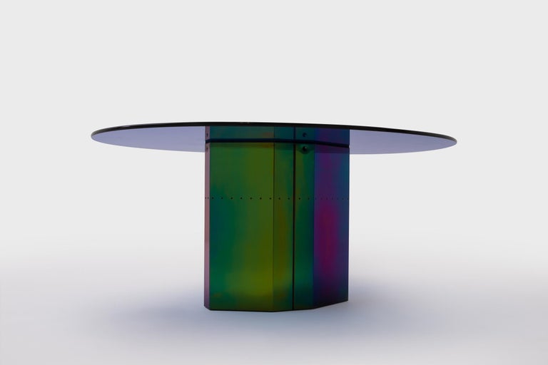 Multicolored Oval Dining Table 'Polygonon' by Afra and Tobia Scarpa for ...