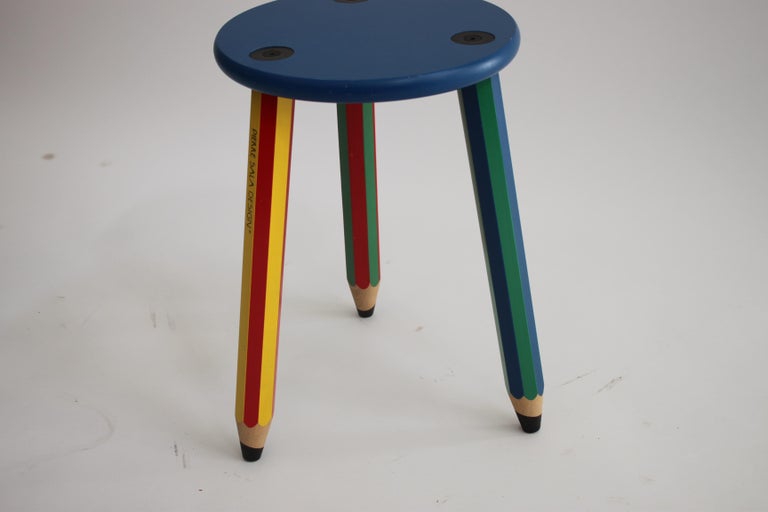 Multicolored Pop Art Stool by Pierre Sala For Sale at 1stDibs ...