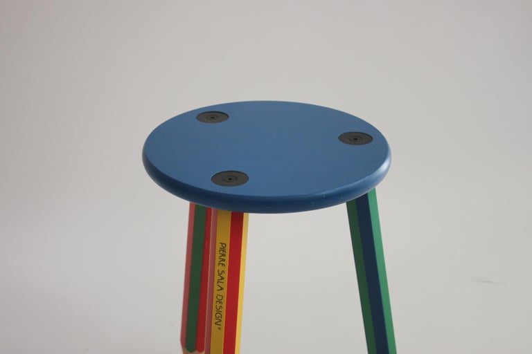 Multicolored Pop Art Stool by Pierre Sala For Sale at 1stDibs ...