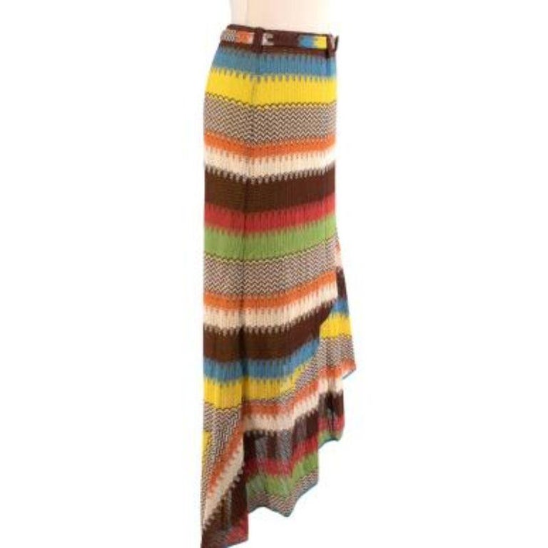 Multicolour knitted skirt For Sale at 1stDibs