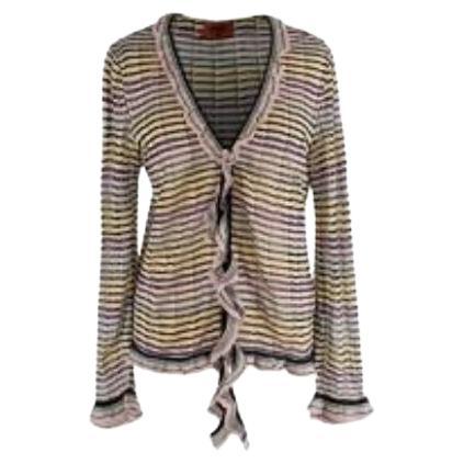 Magnificent Vintage Missoni Purple Pink Maxi Sequin Duster Cardigan at ...