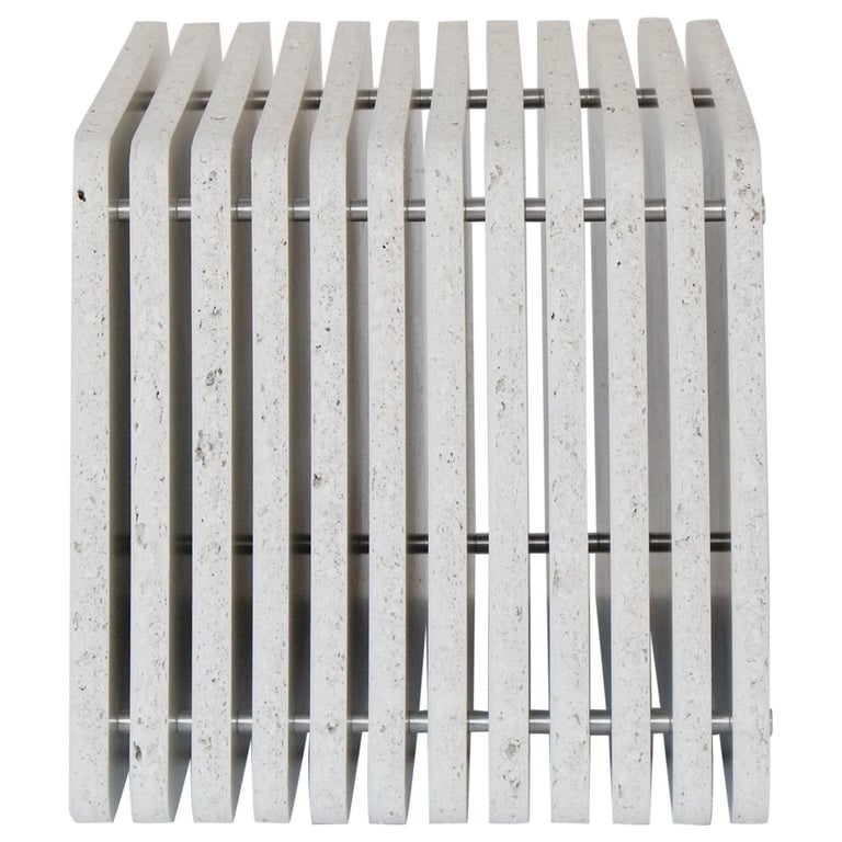 Inside / Outside Jää Cube Side Table / Seat - Recycled Plastic - Pair ...