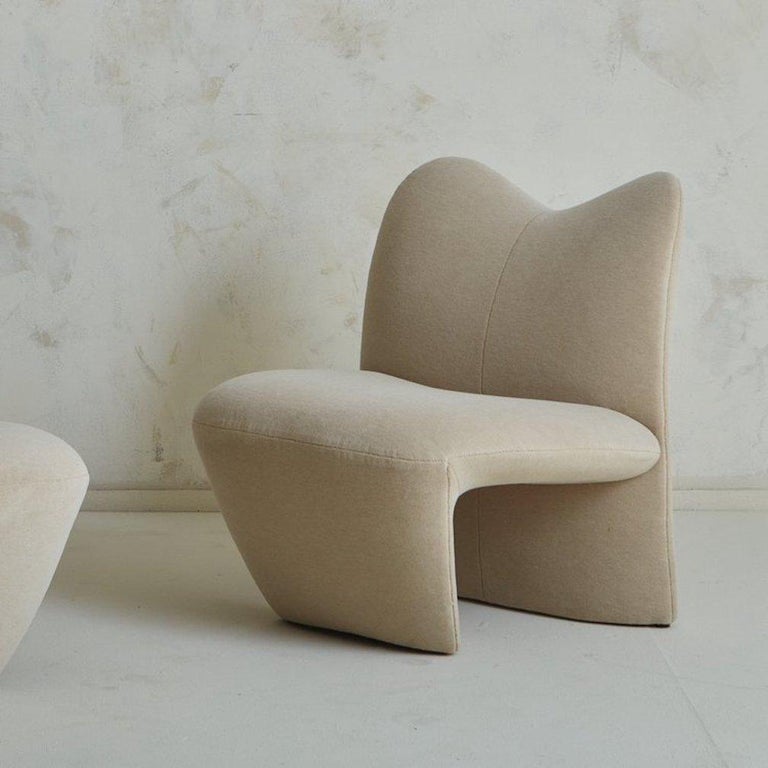 'Multipla’ Lounge Chair in Taupe Velvet by Jane Dillon + Peter Wheeler ...