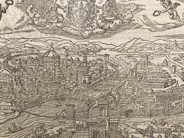 Sebastian Münster - !6th c. VIEW OF FLORENCE For Sale at 1stDibs