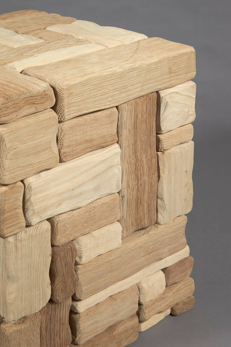 Mur Side Table. Oak and elm. Mattia Bonetti. Cat-Berro Edition 2013 ...