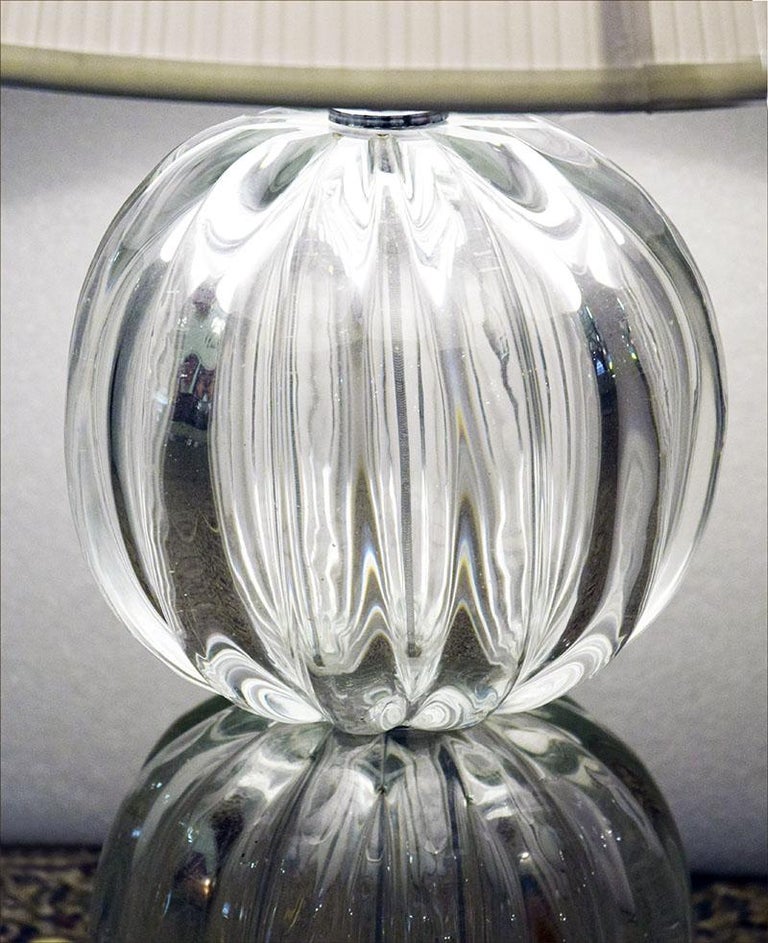 Murano Blown Glass Table Lamp, 1970s For Sale at 1stDibs