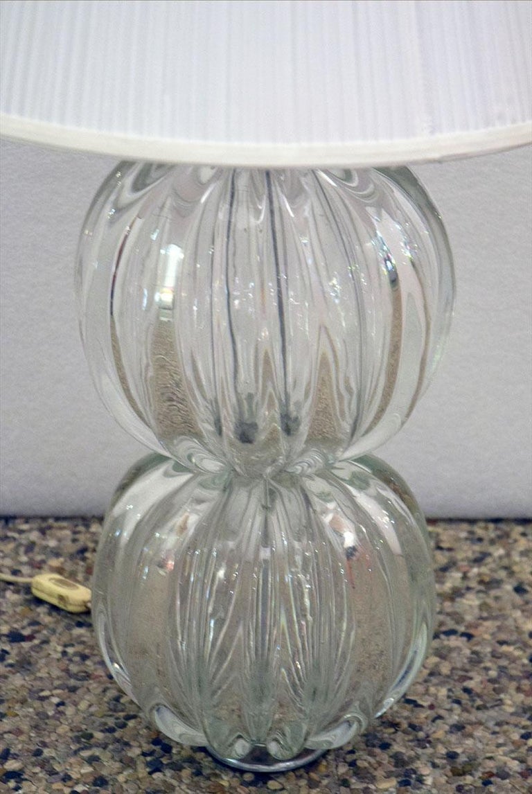 Murano Blown Glass Table Lamp, 1970s For Sale at 1stDibs