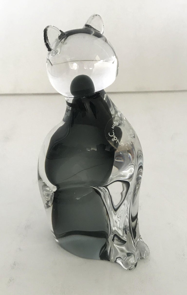 Murano Cat Sculpture at 1stDibs