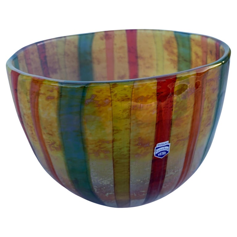 Murano Cenedese Vetri Glass Bowl For Sale at 1stDibs