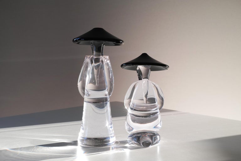 Renato Anatra Murano Crystal Asian Figural Sculptures by For Sale at ...