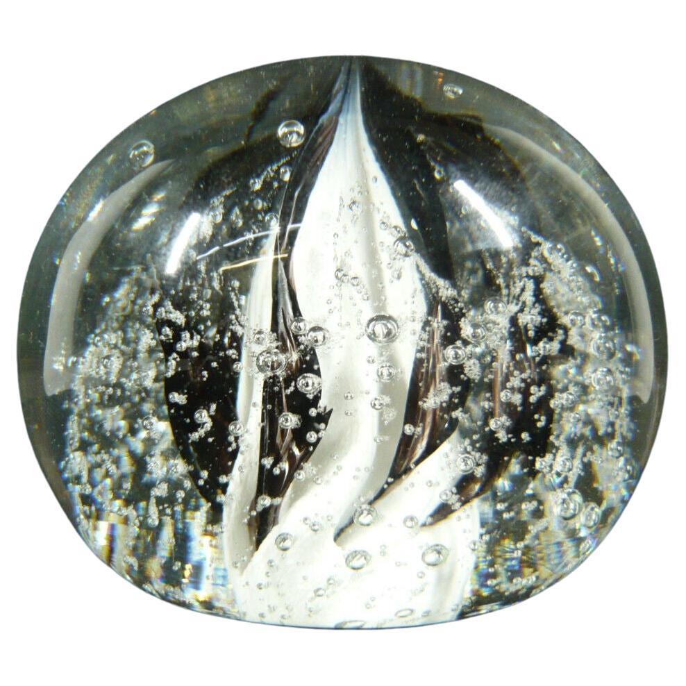 Murano Crystal Glass Ball Paperweight - Bubble Blasen - Ø = 8.5 cm ...