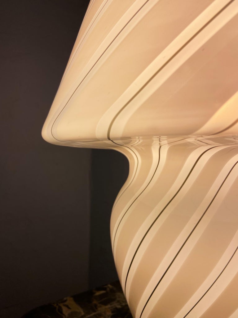 Murano Glass 1970s Mushroom Table Lamp For Sale at 1stDibs