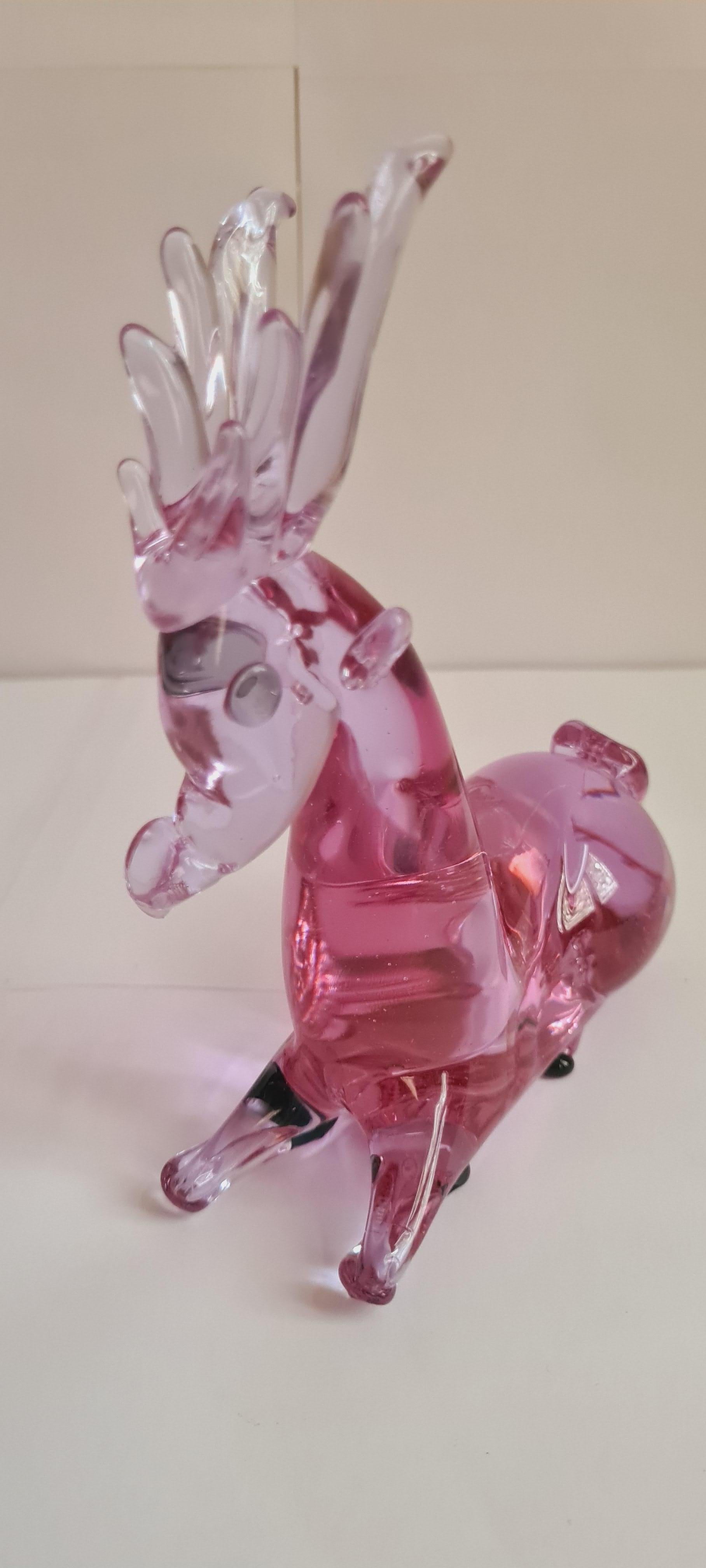 Collectible Glass Large Murano Dog Art Glass ZOO neodymium alexandrite ...