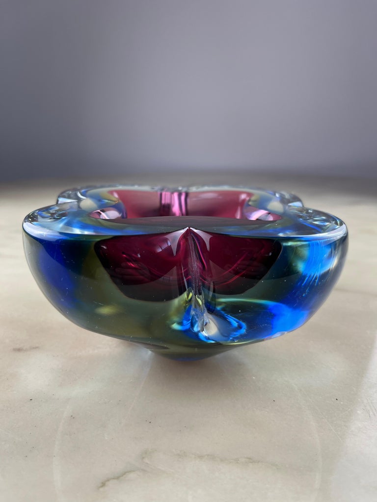 Murano Glass Ashtray, Pocket Emptier, Italy, 1970 For Sale at 1stDibs