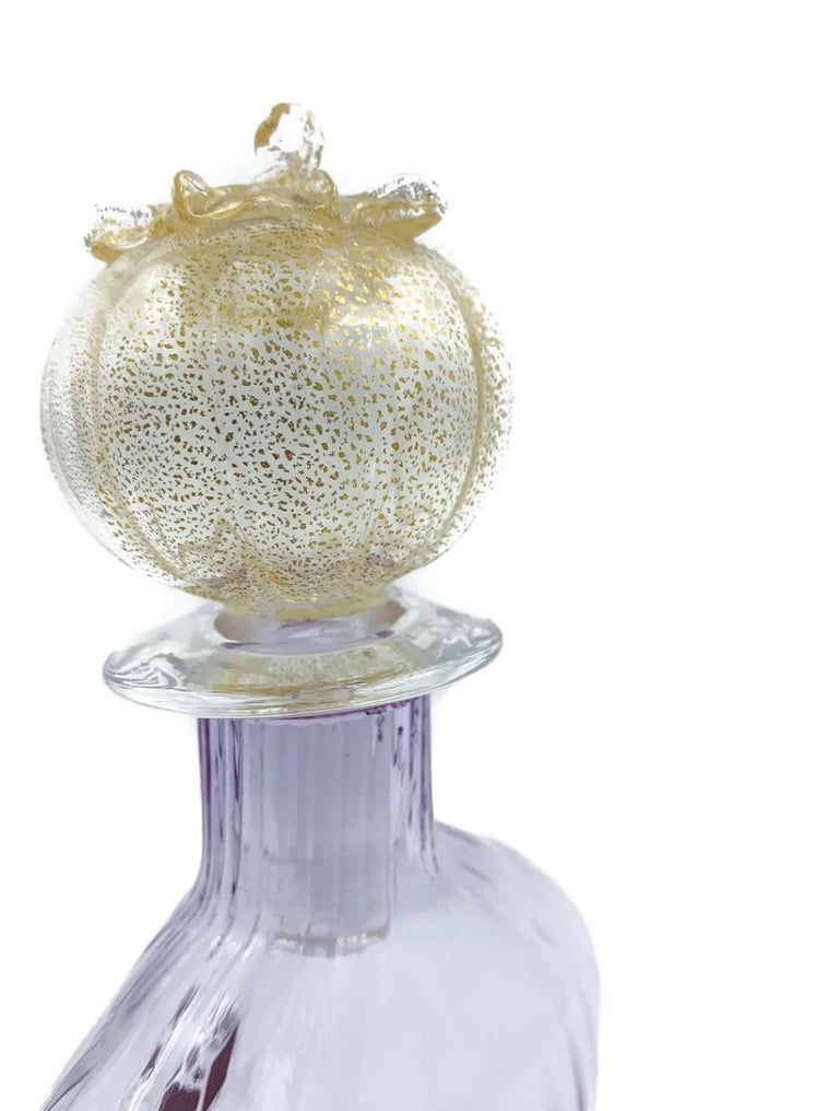 Murano Glass Bottle Signed by Carlo Moretti from the 1970s For Sale at ...