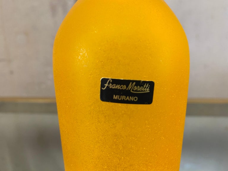 Murano Glass Bottle with Lid by Franco Moretti, Italy, 1980s at 1stDibs ...
